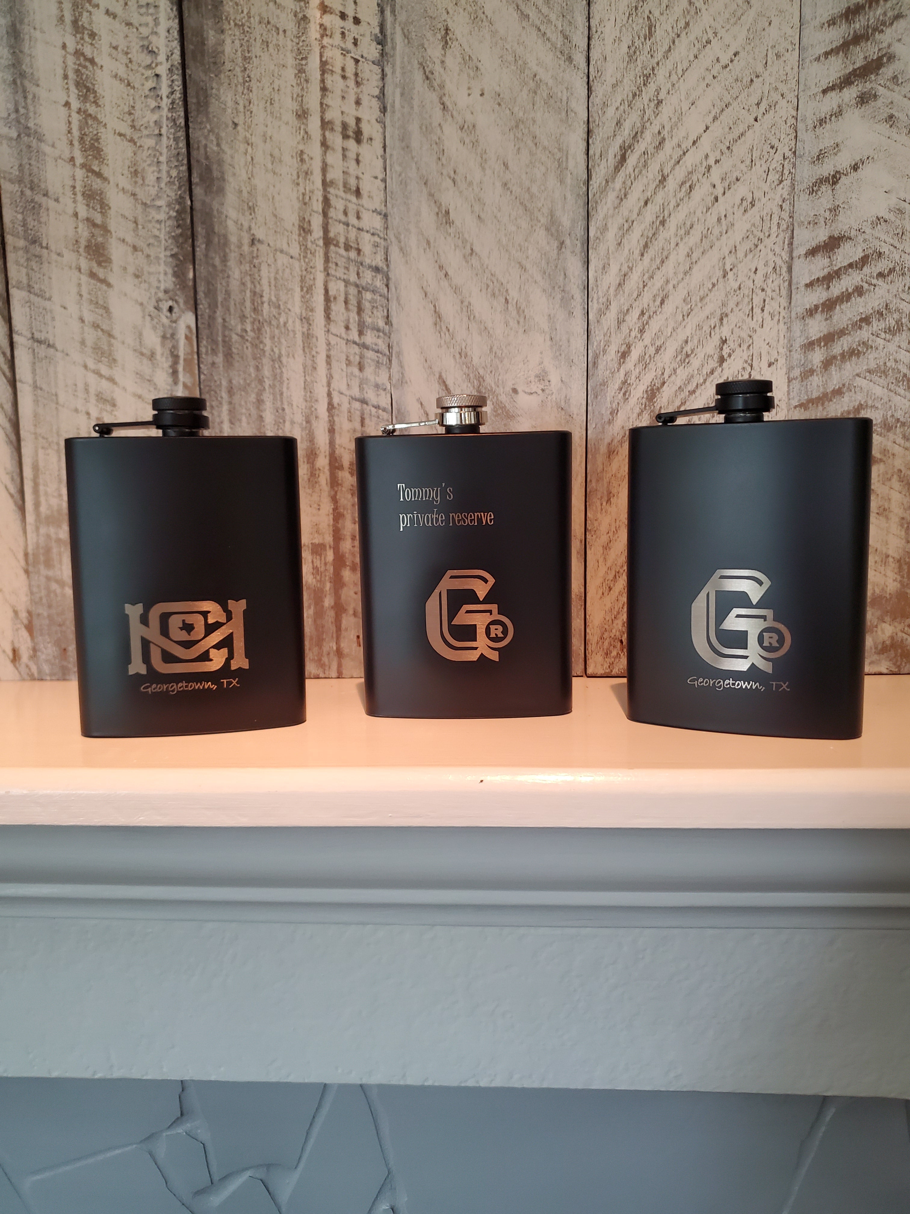 Lasered Flask, 8oz – Brothers Grimm Woodworks