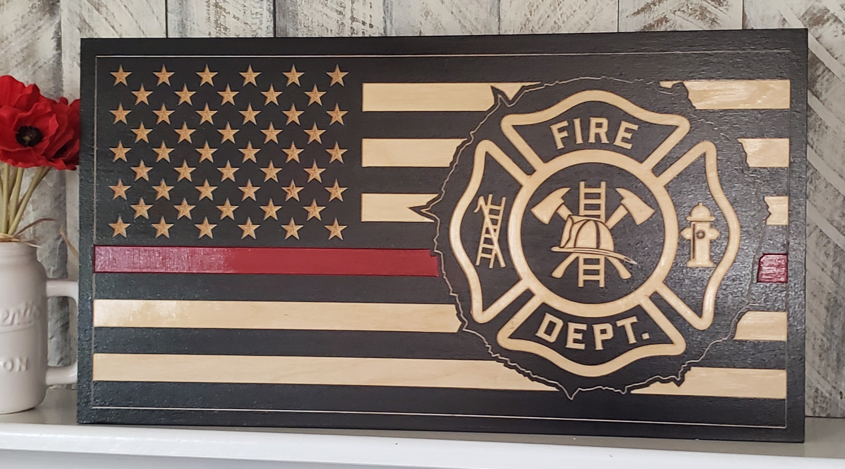 12x22 Fire Dept Flag – Brothers Grimm Woodworks