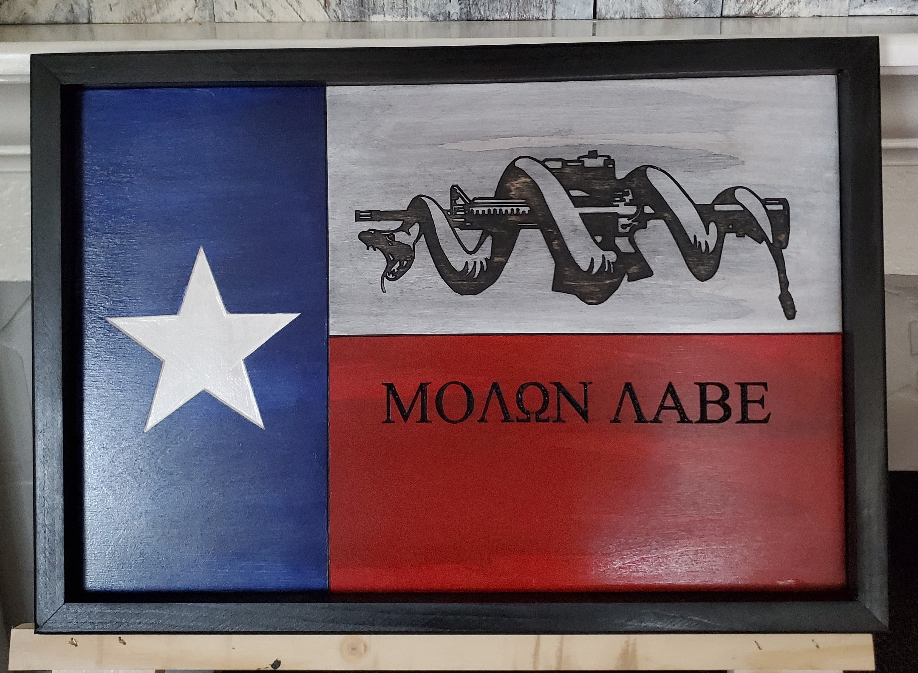 13x19" Texas Flag Lasered – Brothers Grimm Woodworks